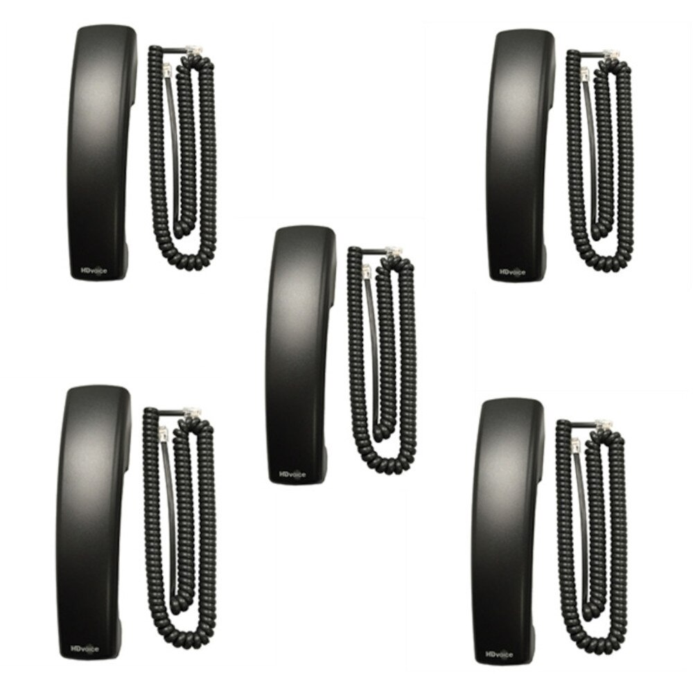 Polycom HD-Voice Handset and Cord (5-pack) (2200-17682-001) | New