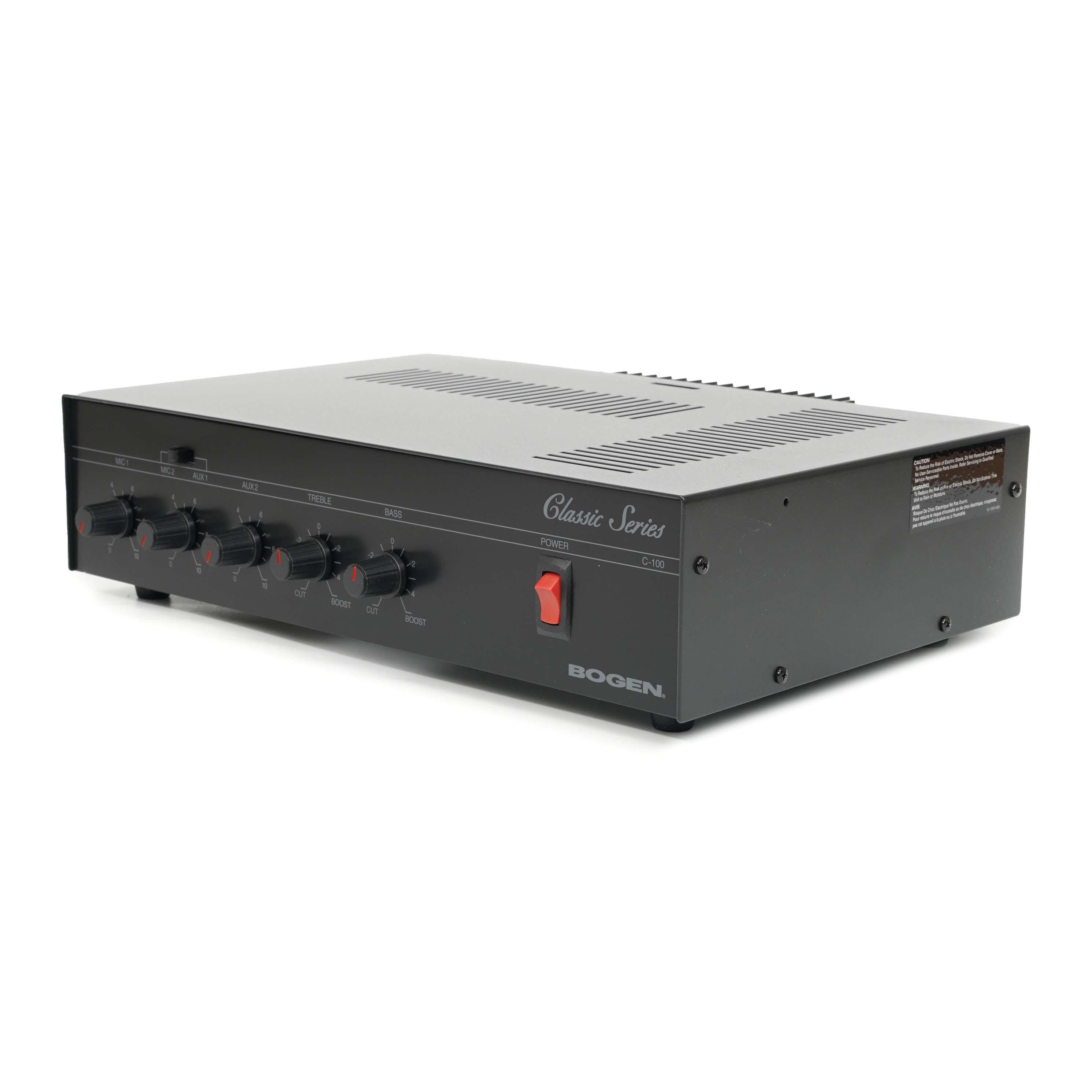 Bogen C100 100 Watt Public Address System Amplifier Classic Series ...
