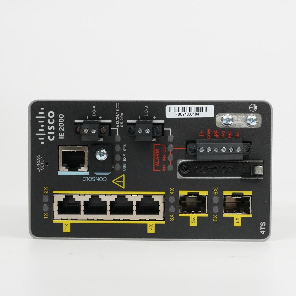 Cisco Ie 2000 Series Industrial Ethernet 4 Port Switch Ie 2000 4ts B