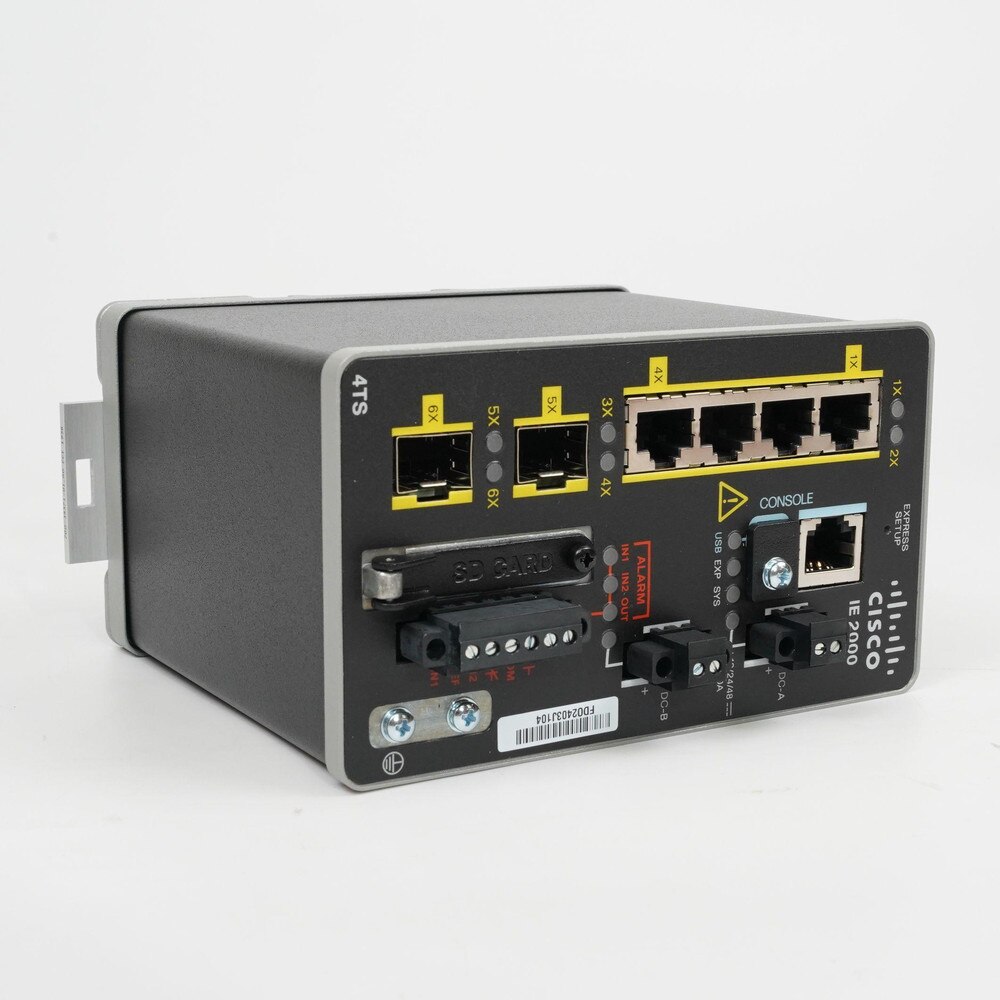 Cisco Ie 2000 Series Industrial Ethernet 4 Port Switch Ie 2000 4ts B